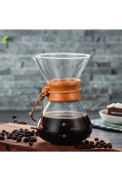 Grossberg Coffee Chemex Cam Kahve Demleme Sürahisi 800 ml Grossberg Coffee Chemex Cam Kahve Demleme Sürahisi 800 ml