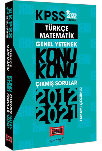 Yargı Yayınevi KPSS 2022 Genel Yetenek Konu Konu Çıkmış Sorular