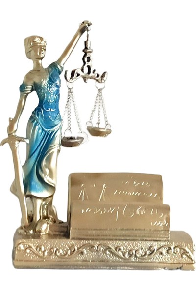 Mixperi Adalet Terazisi Kadın Biblo Kartvizitlik