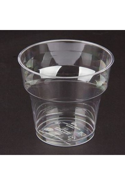Samur Şeffaf Kristal Mika Ekstra Sert Plastik Bardak 180 cc 25 Adet