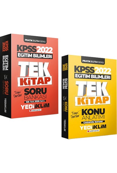 Yediiklim Yayınları 2022 Kpss Eğitim Bilimleri Pratik Eğitim Serisi Tek Kitap Konu ve Soru Seti Yediiklim Yayınları Yediiklim Yayınları 2022 Kpss Eğitim Bilimleri Pratik Eğitim Serisi Tek Kitap Konu ve Soru Seti Yediiklim Yayınları