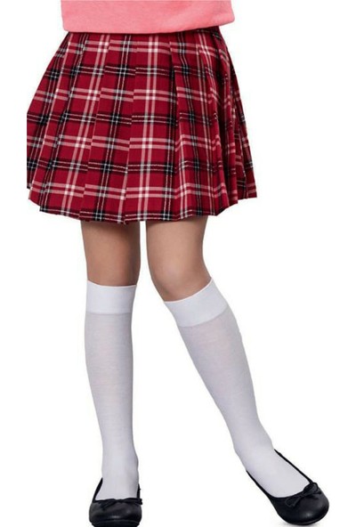 Sayıl 6 Adet Beyaz Renk Dizaltı Okul Çorabı Sayıl 6 Adet Beyaz Renk Dizaltı Okul Çorabı