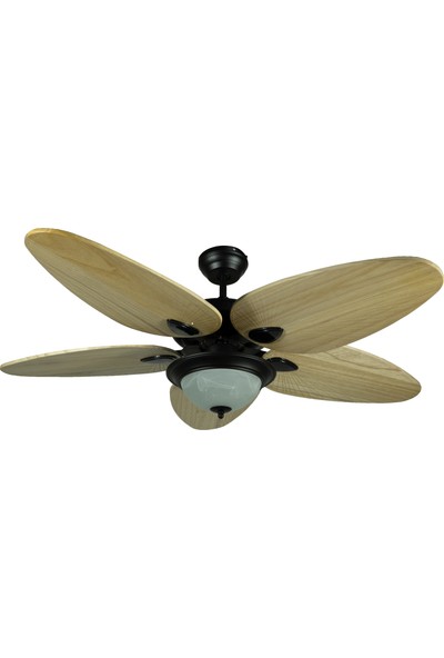 Alsanfan Profan Galata - Uzaktan Kumandalı Aydınlatmalı Ahşap Tavan Vantilatörü