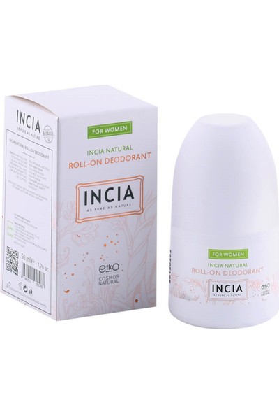 Incia Doğal Roll-On Deodorant Kadın 50 Ml Incia Doğal Roll-On Deodorant Kadın 50 Ml