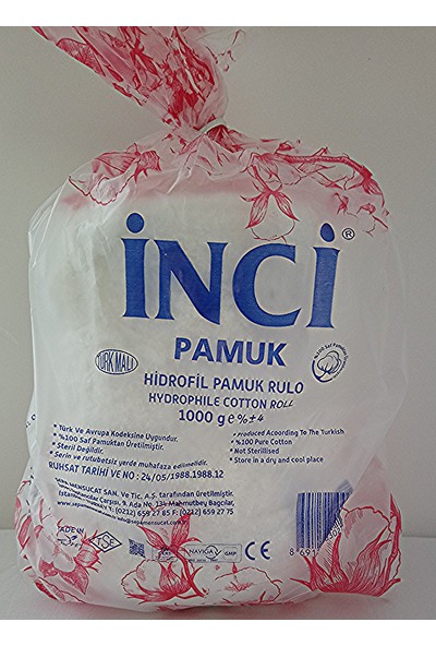Inci Hidrofil Rulo Pamuk 1 kg %100 Saf Pamuk Inci Hidrofil Rulo Pamuk 1 kg %100 Saf Pamuk