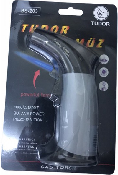 Mobee Tudor Profesyonel BS-203 Doldurulabilir Pürmüz Alev Çakmak
