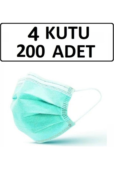 Gold Breath 4 Kutu 200 Adet Yeşil Cerrahi Maske Yeşil Medikal Maske Gold Breath 4 Kutu 200 Adet Yeşil Cerrahi Maske Yeşil Medikal Maske