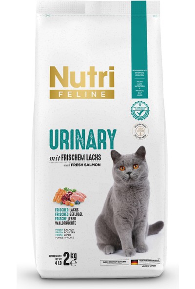 Nutri Feline Urinary Somonlu Yetişkin Kedi Maması 2 kg Nutri Feline Urinary Somonlu Yetişkin Kedi Maması 2 kg