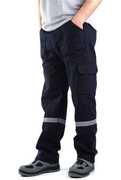 Lacivert 7/7 Gabardin Komando Cepli Pamuklu Reflektörlü Kışlık Iş Pantolonu Lacivert 7/7 Gabardin Komando Cepli Pamuklu Reflektörlü Kışlık Iş Pantolonu