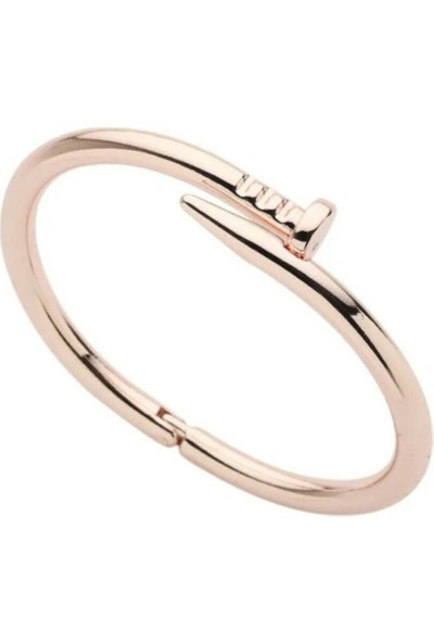 bioaksesuar Kadın Rose Gold Renk Çelik Çivi Bileklik