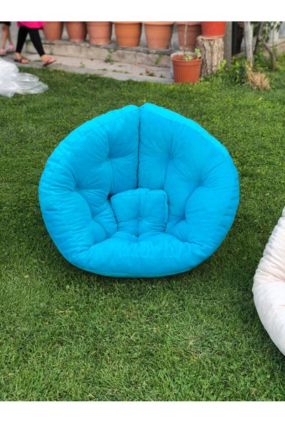 Tiryaki Dekoratif Minder Yer Pufu Balkon Takımı Arkadan Bağla Koltuk Gibi Kullan Turkuaz Tiryaki Dekoratif Minder Yer Pufu Balkon Takımı Arkadan Bağla Koltuk Gibi Kullan Turkuaz