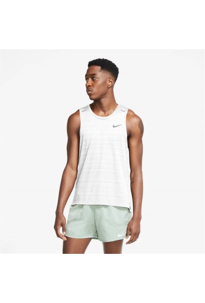 Nike M Nk Df Miler Tank Erkek Beyaz Atlet - CU5982-100 Nike M Nk Df Miler Tank Erkek Beyaz Atlet - CU5982-100