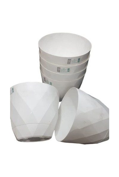 Karasu Plastik 6'lı Yakamoz Saksı 2 No Çiçek Saksısı Karasu Plastik 6'lı Yakamoz Saksı 2 No Çiçek Saksısı