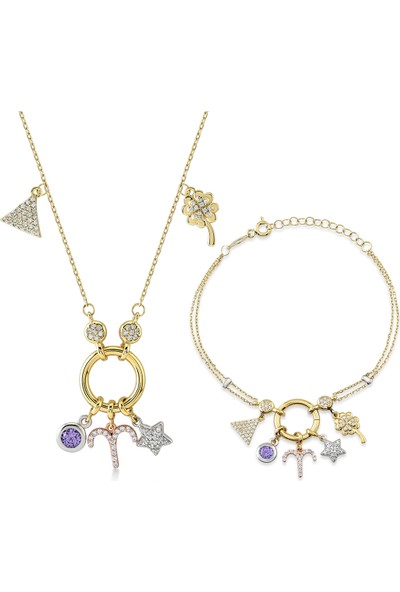 Hepimitu Koç Burcu Gümüş Yıldız Haritası Seti TG.110 Hepimitu Koç Burcu Gümüş Yıldız Haritası Seti TG.110