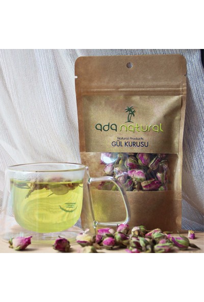Ada Natural Tomurcuk Pembe Gül Kurusu Gül Çayı 50 gr Ada Natural Tomurcuk Pembe Gül Kurusu Gül Çayı 50 gr