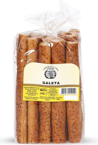 Tarihi Beyoğlu Fırını Susamlı Galeta 200 gr Tarihi Beyoğlu Fırını Susamlı Galeta 200 gr