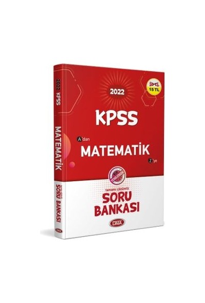 Data Yayınları KPSS Matematik Çözümlü Soru Bankası