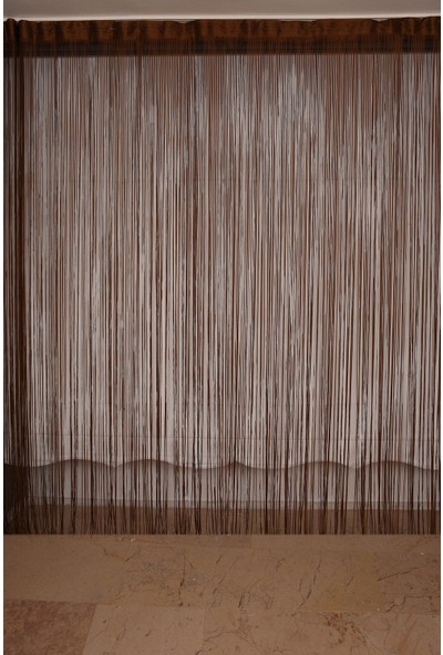 Akça Tekstil Düz İp Model Acı Kahve Renk Hazır İp Perde 300 x 270 cm. Akça Tekstil Düz İp Model Acı Kahve Renk Hazır İp Perde 300 x 270 cm.