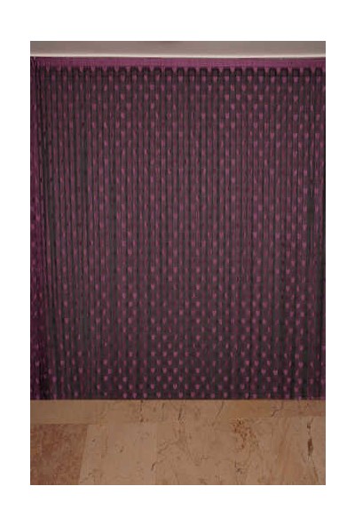Akça Tekstil Kalpli Model Mor Renk İp Perde Hazır İp Perde 300 x 270 cm. Akça Tekstil Kalpli Model Mor Renk İp Perde Hazır İp Perde 300 x 270 cm.