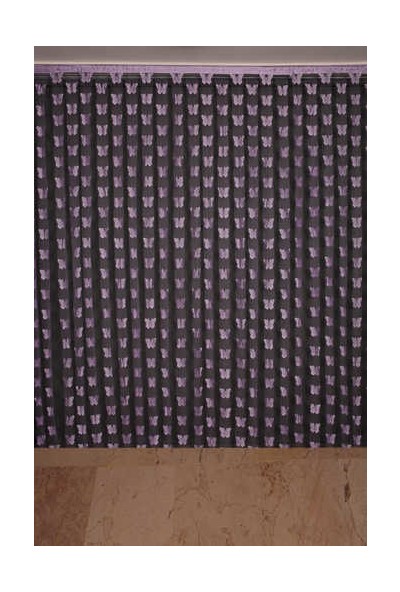 Akça Tekstil Kelebek Çift Renk Lila İp Perde Hazır İp Perde 300 x 270 cm. Akça Tekstil Kelebek Çift Renk Lila İp Perde Hazır İp Perde 300 x 270 cm.