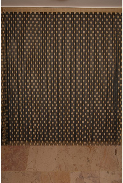 Akça Tekstil Puanlı Çift Renk Gold İp Perde Hazır Düğmeleri Dikilmiş İp Perde 300 x 270 cm. Akça Tekstil Puanlı Çift Renk Gold İp Perde Hazır Düğmeleri Dikilmiş İp Perde 300 x 270 cm.