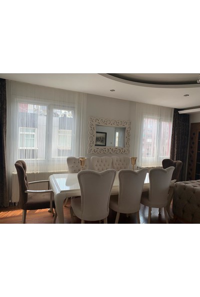 Akça Tekstil İp Model Kırık Beyaz Renk İp Perde 300 x 270 cm. - 2 mm Şeritler Halinde Dokunmuş Düğmeli İp Perde Akça Tekstil İp Model Kırık Beyaz Renk İp Perde 300 x 270 cm. - 2 mm Şeritler Halinde Dokunmuş Düğmeli İp Perde