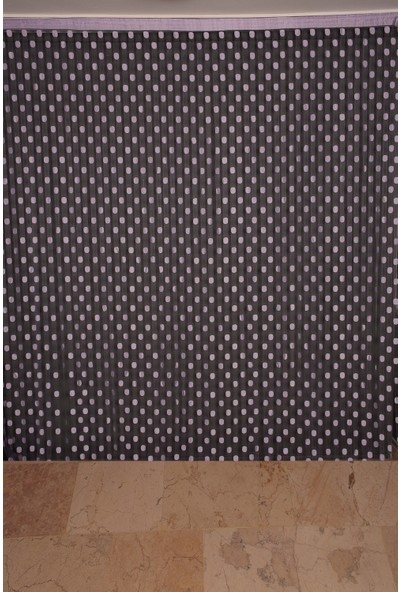 Akça Tekstil Puanlı Çift Renk Lila İp Perde Hazır Düğmeleri Dikilmiş İp Perde 300 x 270 cm. Akça Tekstil Puanlı Çift Renk Lila İp Perde Hazır Düğmeleri Dikilmiş İp Perde 300 x 270 cm.