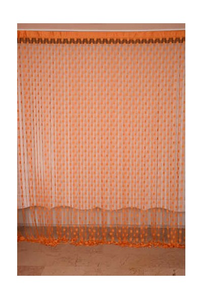 Akça Tekstil Puanlı Model Turuncu Renk İp Perde Hazır Düğmeleri Dikilmiş İp Perde 300 x 270 cm. Akça Tekstil Puanlı Model Turuncu Renk İp Perde Hazır Düğmeleri Dikilmiş İp Perde 300 x 270 cm.