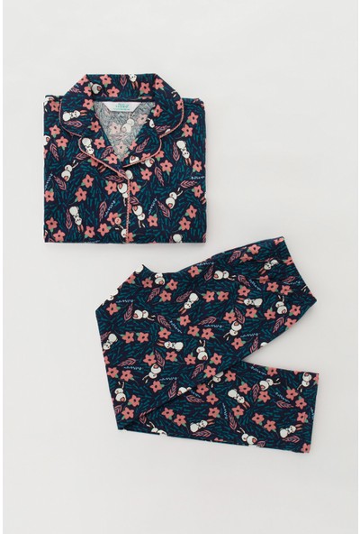 Penti Çok Renkli Kız Çocuk Bunny Flower 2li Gömlek Takımı