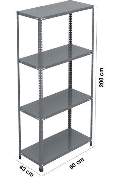 Uzman Grup Raf Sistemleri Uzman Grup Raf Çelik Raf 4 Raflı 2metre 43 x 60 Çelik Raf Depo Rafı Uzman Grup Raf Sistemleri Uzman Grup Raf Çelik Raf 4 Raflı 2metre 43 x 60 Çelik Raf Depo Rafı