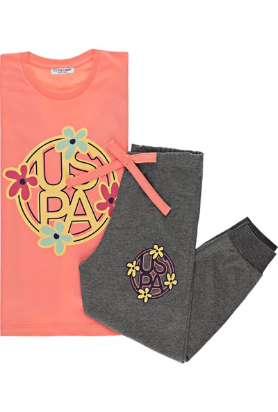 U.S. Polo Assn. Kız Çocuk Coral Pijama