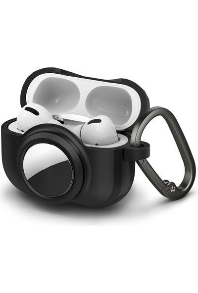 Spigen Apple AirPods Pro / AirTag ile Uyumlu Kılıf Tag Armor Duo Black - ACS03167
