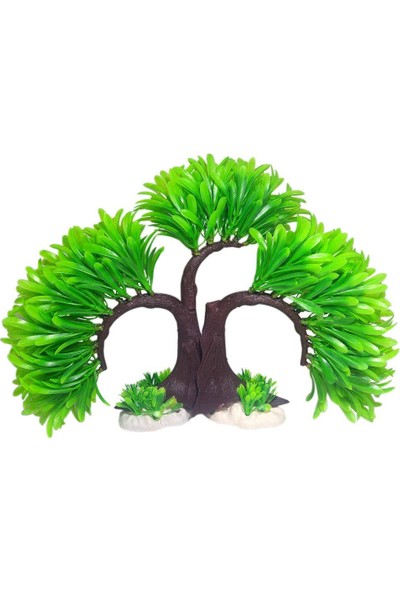 Naturel Color 41464 Plastik Akvaryum Bitkisi Bonzai Iki Parça 24 cm Naturel Color 41464 Plastik Akvaryum Bitkisi Bonzai Iki Parça 24 cm