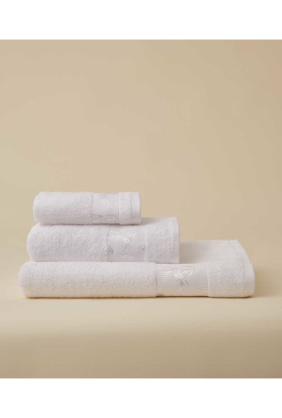 Maisonette Bamboo Havlu 50X100 cm Beyaz