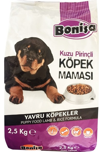 Bonisa Kuzu Etli Pirinçli Yavru Köpek Maması 2.5 kg Bonisa Kuzu Etli Pirinçli Yavru Köpek Maması 2.5 kg
