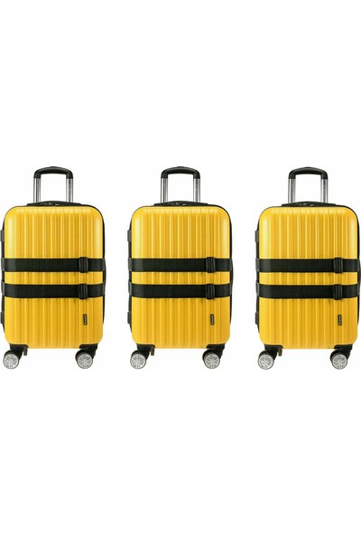 Sar 3 Adet Ayarlanabilir Valiz Bavul Emniyet Kemeri