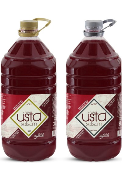 Büyük Usta Şalgam 3 Lt Karma Koli (4'lü) Büyük Usta Şalgam 3 Lt Karma Koli (4'lü)