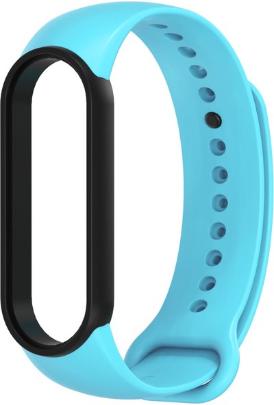 Yonaga Mi Band 5 ve 6 Uyumlu Kordon Kayış Antialerjik Silikonturkuaz Siyahh Yonaga Mi Band 5 ve 6 Uyumlu Kordon Kayış Antialerjik Silikonturkuaz Siyahh