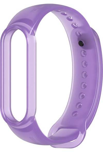 Yonaga Xiaomi Mi Band 5/6 Uyumlu Saydam Renk Kordon Kayış Antialerjik Silikonsaydam Lila Yonaga Xiaomi Mi Band 5/6 Uyumlu Saydam Renk Kordon Kayış Antialerjik Silikonsaydam Lila