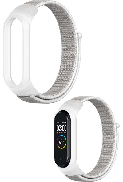 Yonaga Xiaomi Mi Band 5/6 Uyumlu Spor Dokuma Akıllı Bileklik Kordon Kayışbeyaz Yonaga Xiaomi Mi Band 5/6 Uyumlu Spor Dokuma Akıllı Bileklik Kordon Kayışbeyaz