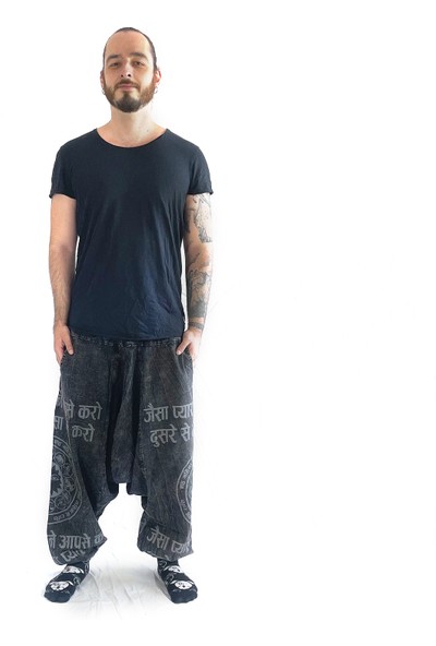 Boho Yaşam Nepal Yazılı Tasarım Şalvar