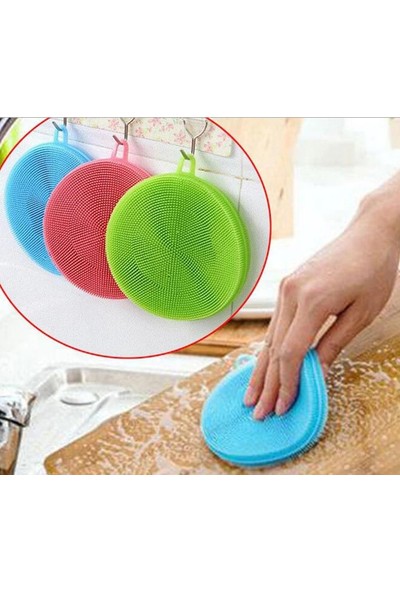 Toptan Bulurum 2 Adet Silikon Tükenmeyen Tırtıklı Mutfak Bulaşık Yıkama Fırçası Toptan Bulurum 2 Adet Silikon Tükenmeyen Tırtıklı Mutfak Bulaşık Yıkama Fırçası