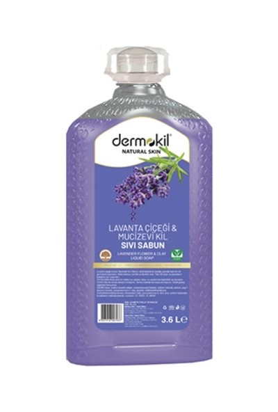 Dermokil Doğal Lavanta Çiçeği ve Mucizevi Killi Sıvı Sabun 3.6 Lt Dermokil Doğal Lavanta Çiçeği ve Mucizevi Killi Sıvı Sabun 3.6 Lt
