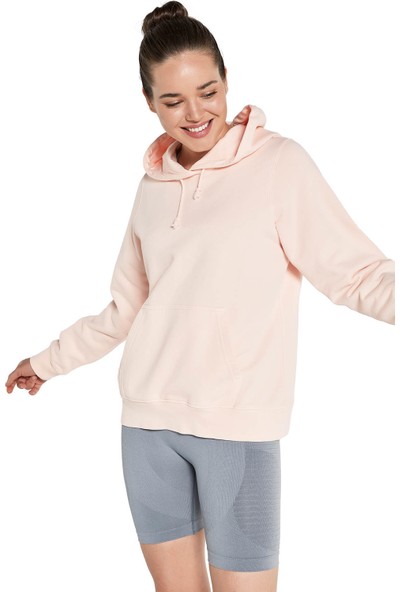 Jerf Lydney Kadın Kapüşonlu Sweatshirt Pembe