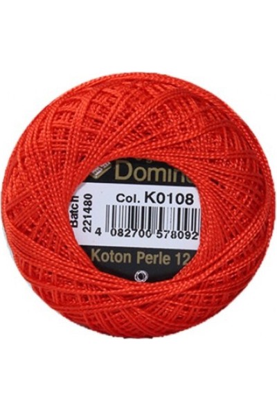 Domino Koton Perle No:12 Nakış Ip K0108 Domino Koton Perle No:12 Nakış Ip K0108