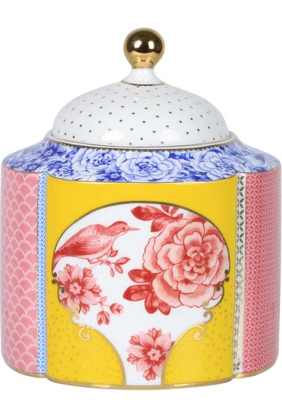 Pip Studio Royal Pembe - Sarı Küçük Küp Pip Studio Royal Pembe - Sarı Küçük Küp