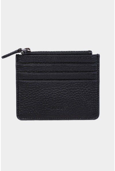 Grande 3603 Deri Bozuk Para Hazneli Fermuarlı Yatay Kartlık Siyah Grande 3603 Deri Bozuk Para Hazneli Fermuarlı Yatay Kartlık Siyah