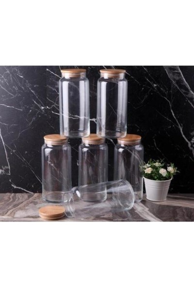 Gönül Porselen Bambu Vakumlu Kapaklı 1,3 Lt Cam Kavanoz 6'lı Set G2736-6 Gönül Porselen Bambu Vakumlu Kapaklı 1,3 Lt Cam Kavanoz 6'lı Set G2736-6