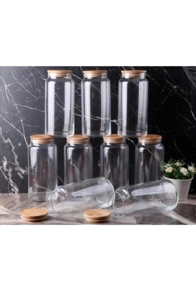 Gönül Porselen Bambu Vakumlu Kapaklı 1,3 Lt Cam Kavanoz 9'lu Set G2736 Gönül Porselen Bambu Vakumlu Kapaklı 1,3 Lt Cam Kavanoz 9'lu Set G2736