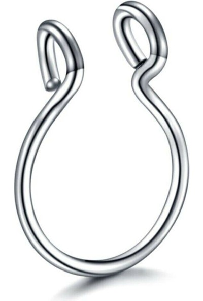 Takıconcept 316L Cerrahi Çelik Halka Hızma Burun Septum Sahte Fake Piercing Gümüş Takıconcept 316L Cerrahi Çelik Halka Hızma Burun Septum Sahte Fake Piercing Gümüş